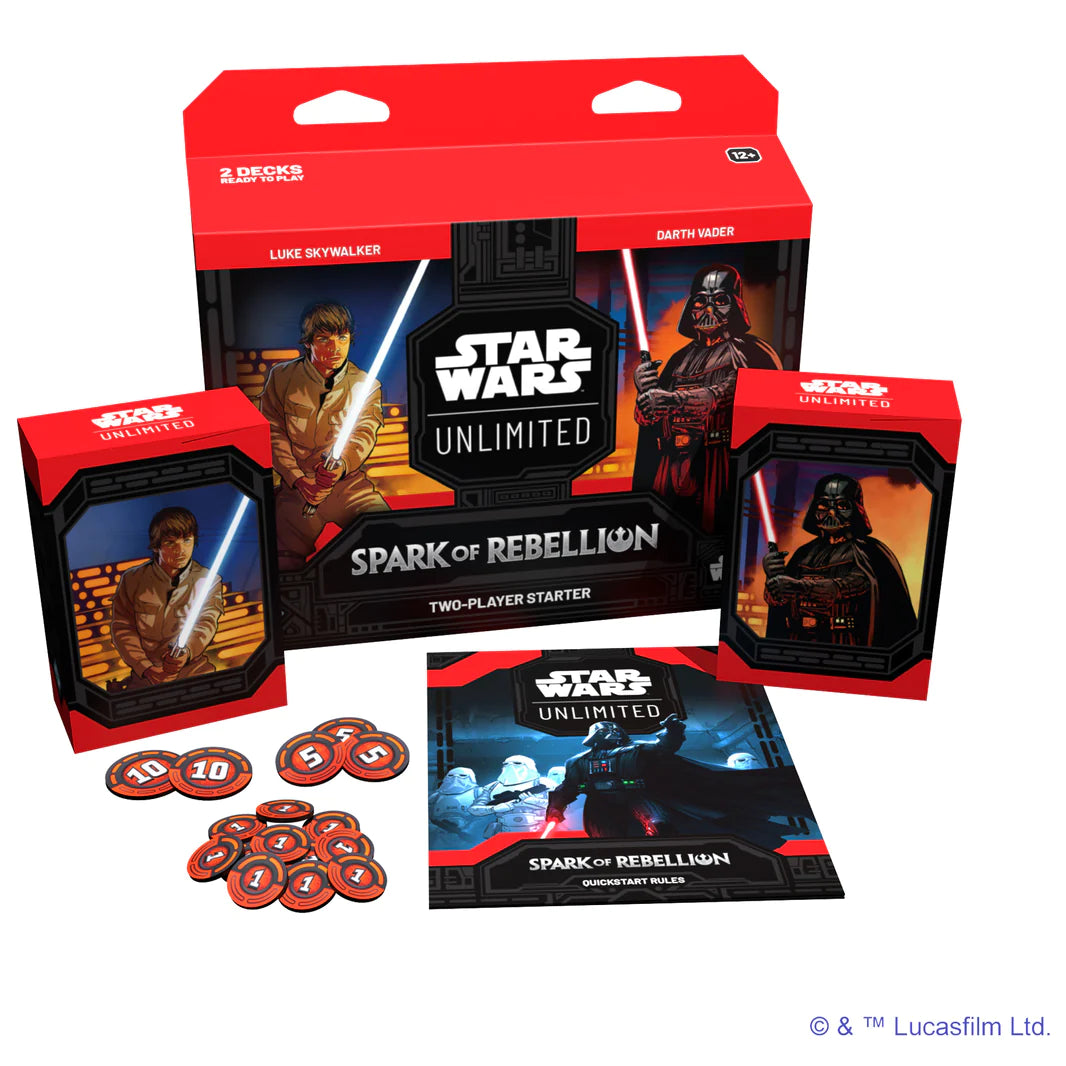 Star Wars: Unlimited - Spark of Rebellion 2-Player Starter Set ...