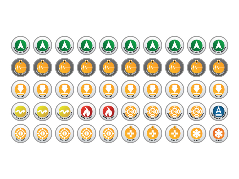 N4 Infinity Tokens Starter Set (50) Green – Tabletop Renaissance Games ...